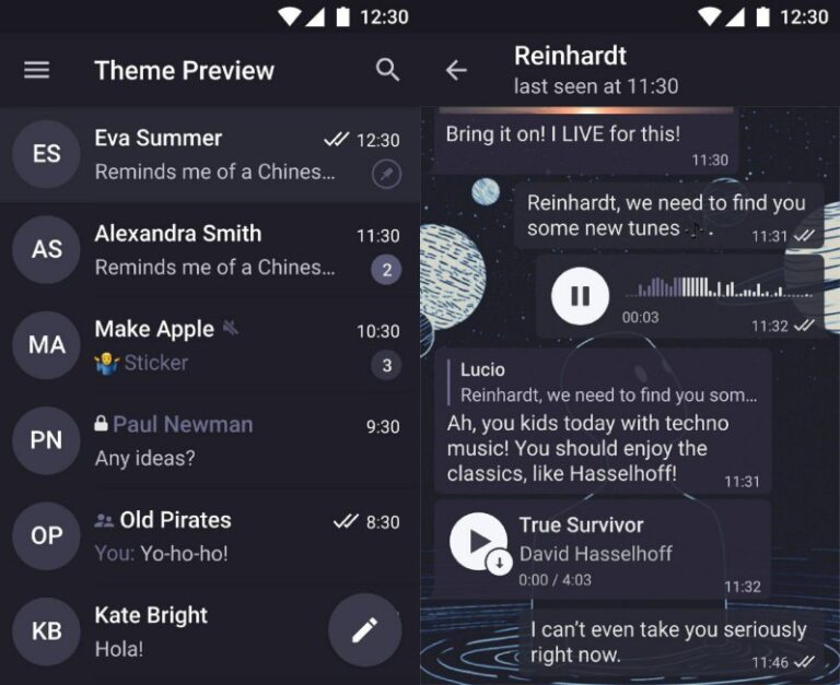 20+ Best Themes for Telegram - Android Nature