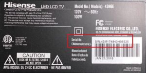 (2023) How to Find Hisense TV Model Number & Serial Number - Android Nature