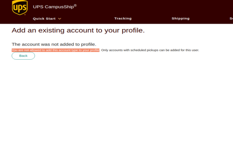 Fix Unfortunately Your Account Number Is Not Associated With Your Ups ...