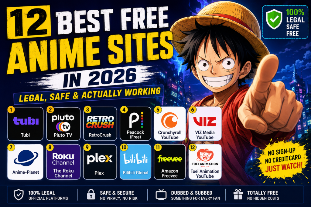 12 Best Free Anime Sites and Apps in 2026 (Legal, Safe & Working ...