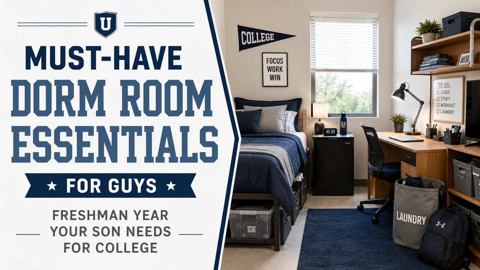 50 Must-Have Dorm Room Essentials List for Guys: Freshman Year Your Son ...
